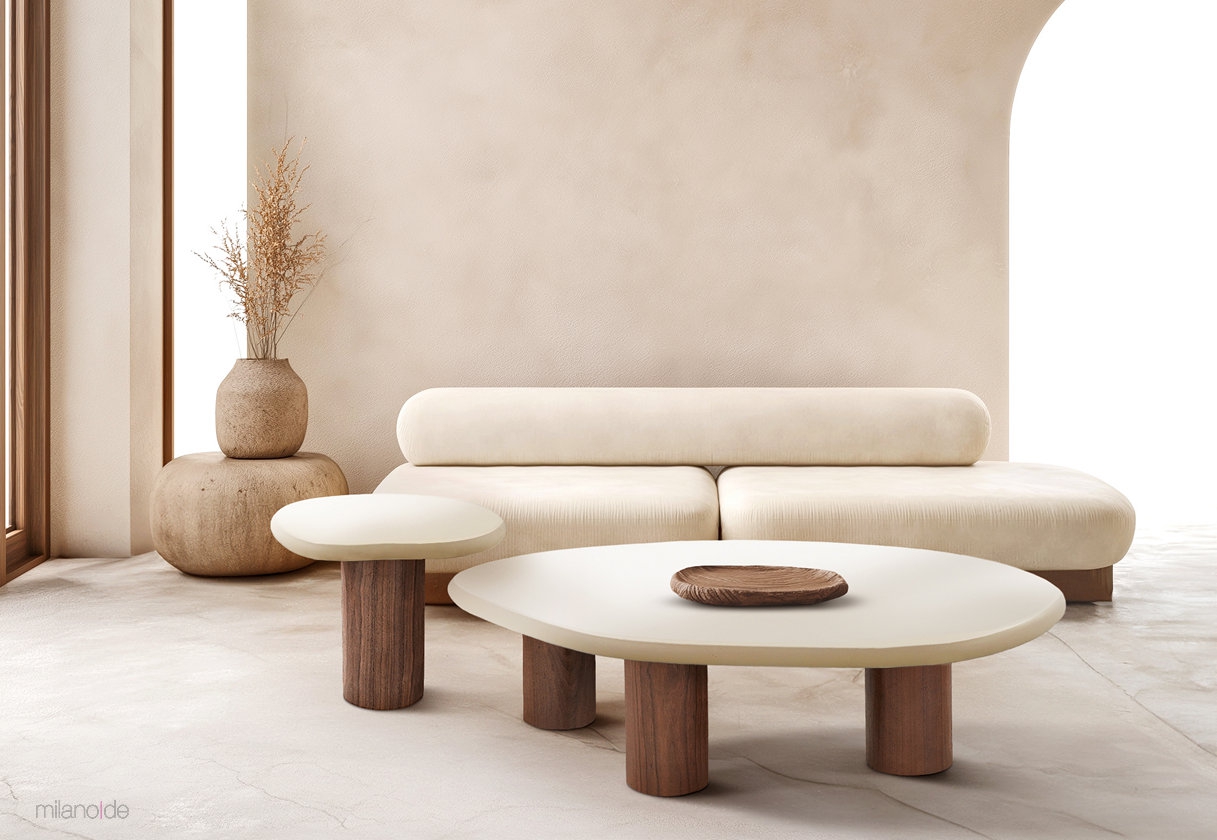 Τραπεζάκια Pilon Walnut - milanode